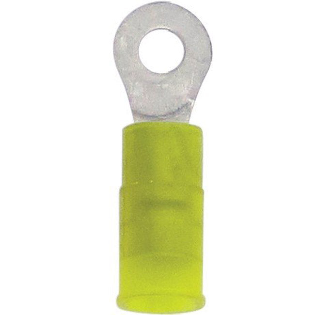 Megatronix RYDC6 Nylon Insulated Double Crimp Ring Terminal #6 Stud 12 ...