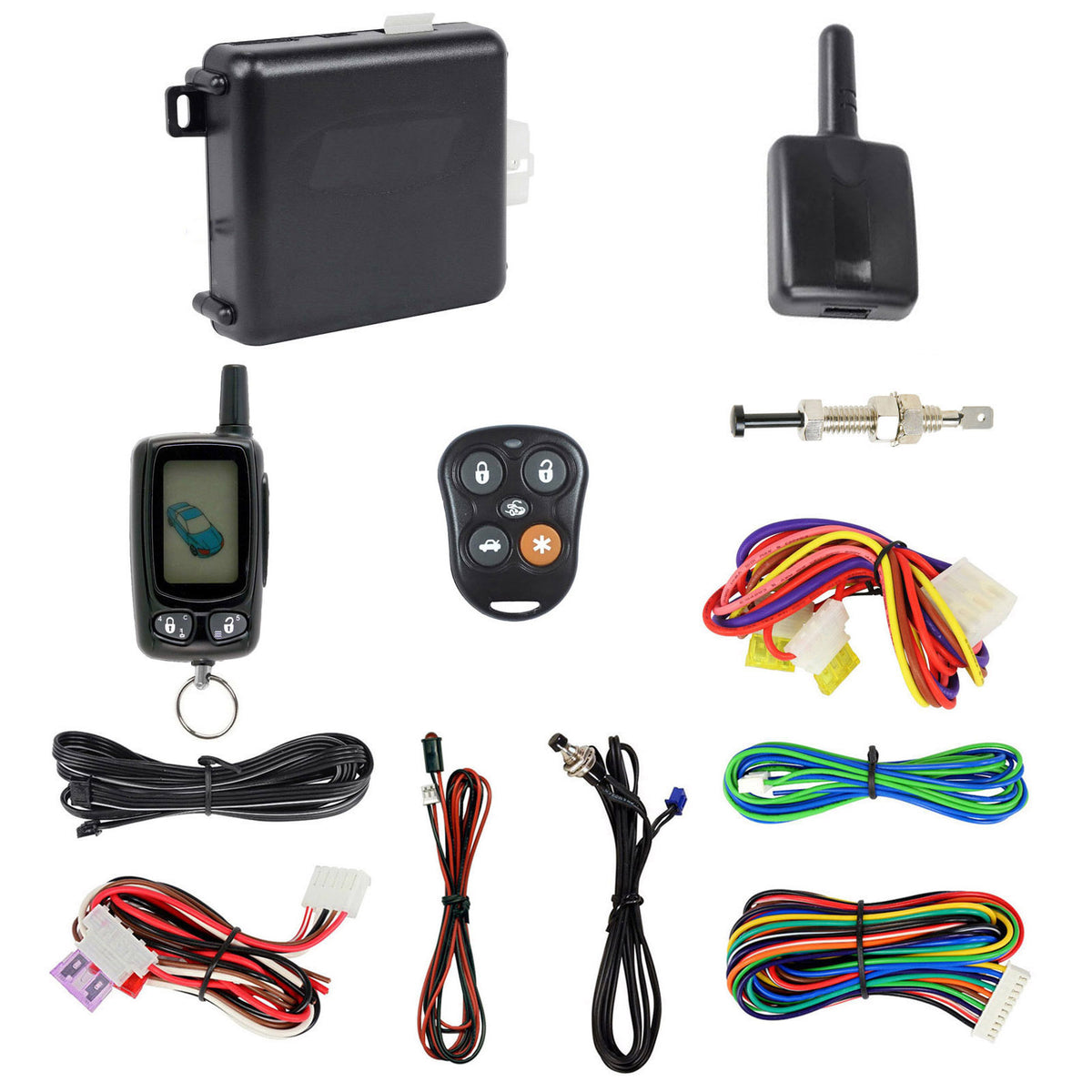 Megalarm MEGA2000 2-Way LCD Vehicle Remote Start Car Starter System Wi ...